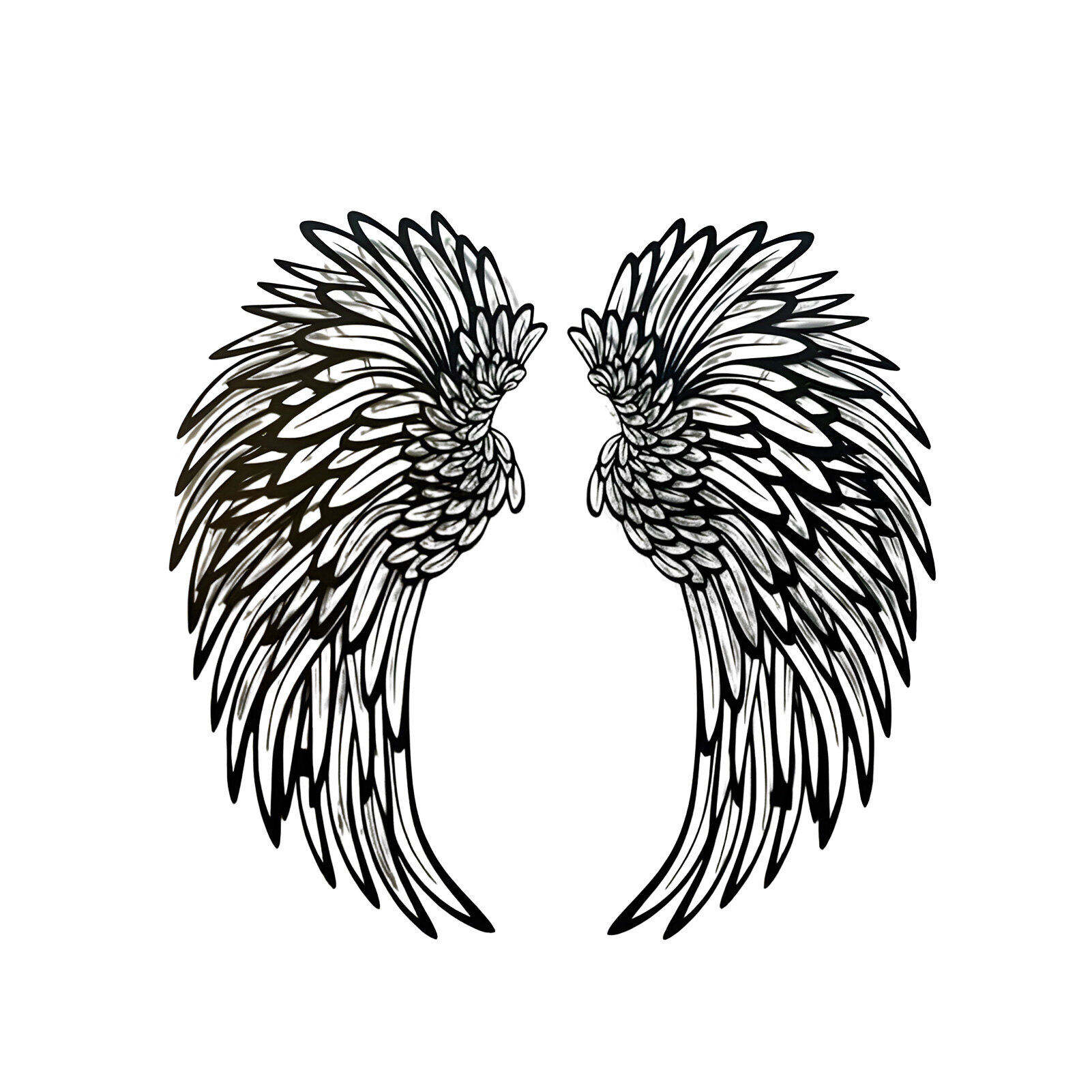 Металлические крылья ангела настенный декор со светодиодной подсветкой одна пара прочных декоративных настенных фотообоев для домашнего декора