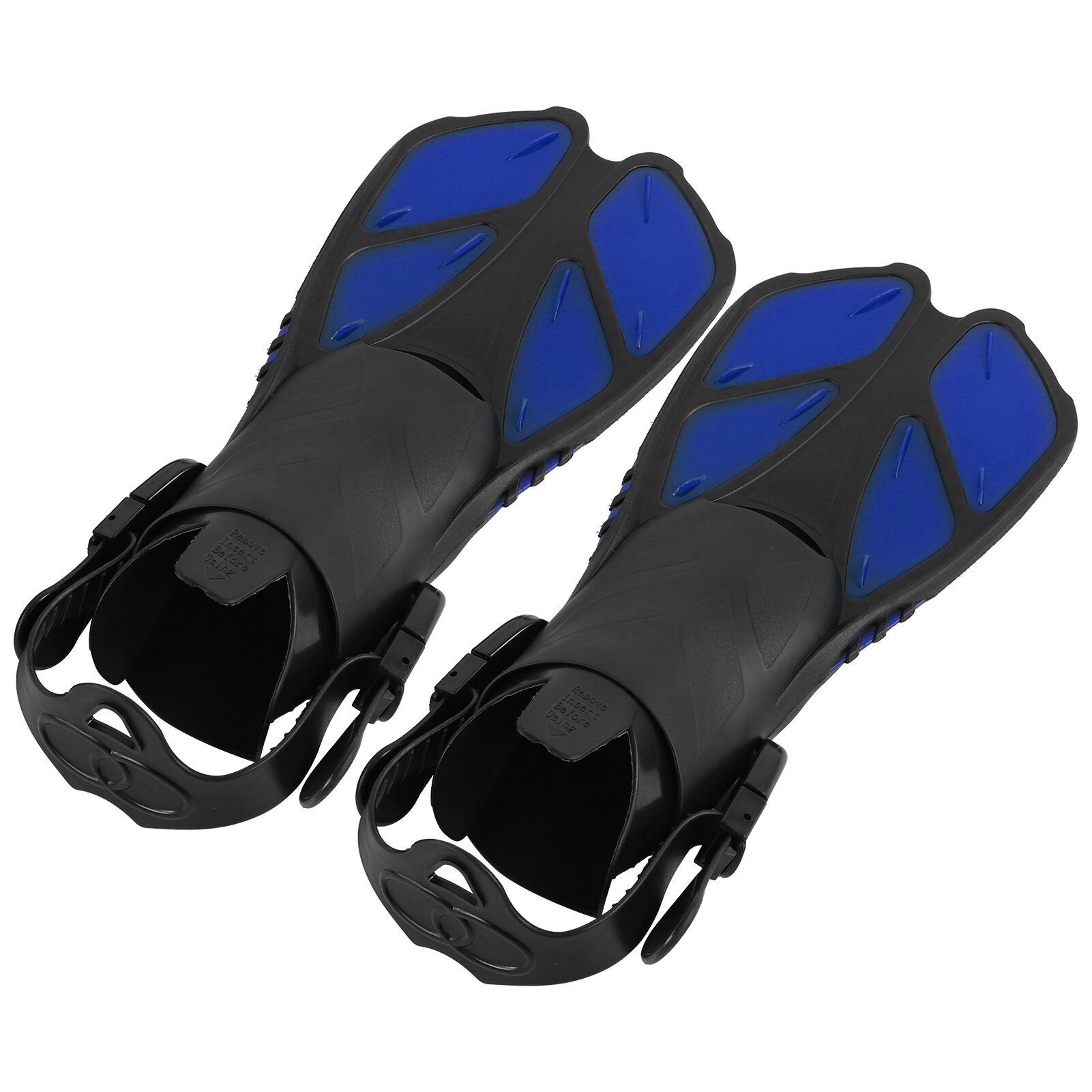 1 пара регулируемых ласт для плавания TPR с открытой пяткой и длинными ластами для дайвинга для подводного плаванияMD