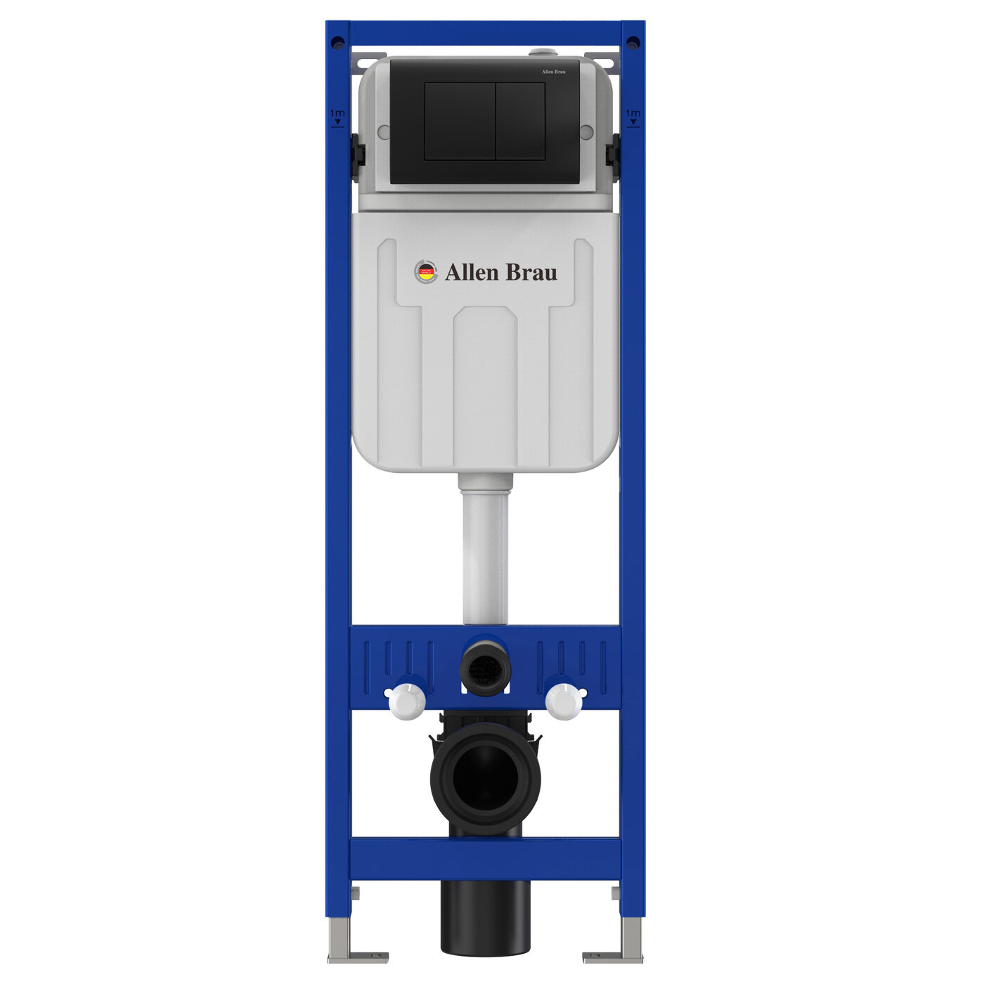 Инсталляция для унитаза Allen Brau Pneumatic Slim 9.11102.20 с кнопкой 9.20002.31