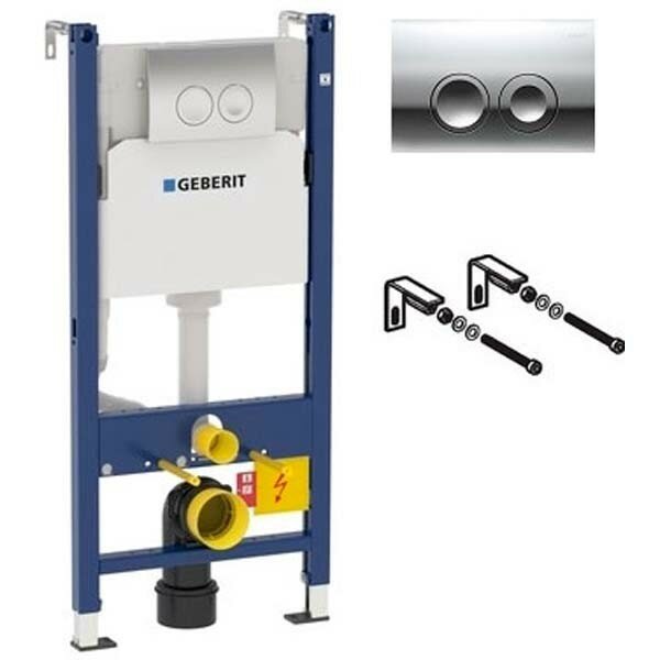 Инсталляция Geberit DuofixBasic 458.124.21.1 с кнопкой смыва