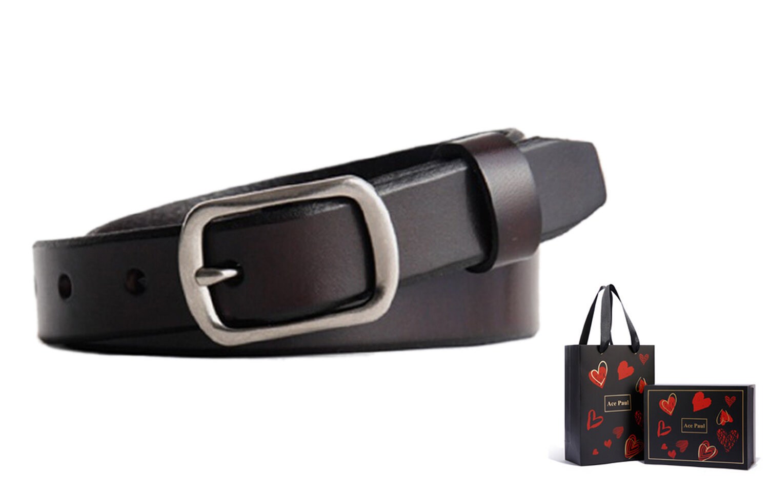 Ace Paul Leather Belts Women's