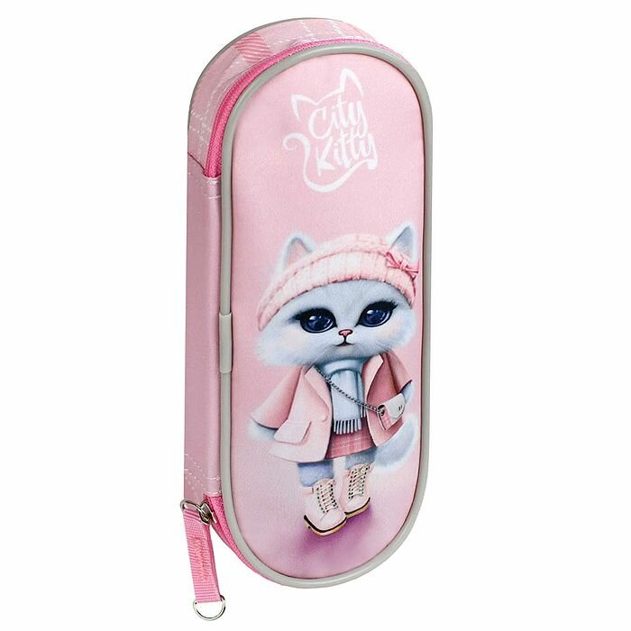 Пенал Феникс Плюс "Девочка и зайка", без наполнения, 20,5х7,5х4 см