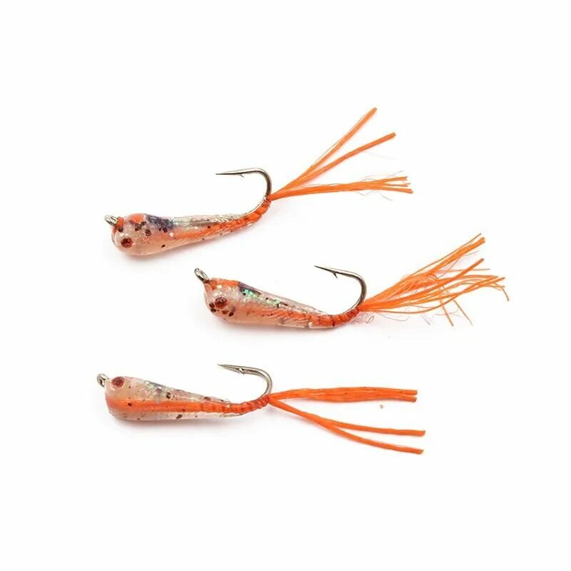 Мормышка яман Малек пыздрик с ушк,15мм, 0,20гр, кр. Kumho№10, цв. красный