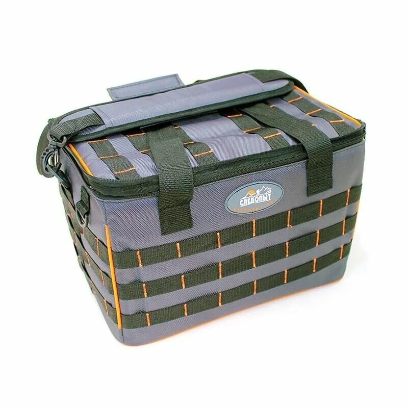 Сумка рыболовная следопыт Base Lure Bag XL, 38х26х25см, цв. серый + 5 коробок Luno