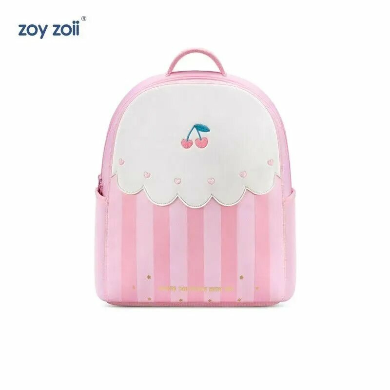 Рюкзак школьный Zoy "Zoii" В19, вишенки, двухцветный, белый/розовый