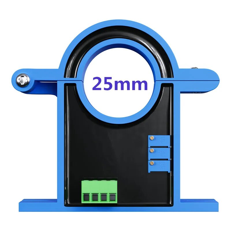 Датчик тока Холла JXK-7 30/50/100/1000А DC 0-200A, DC12V, hole diameter 25mm, 4-20mA Output
