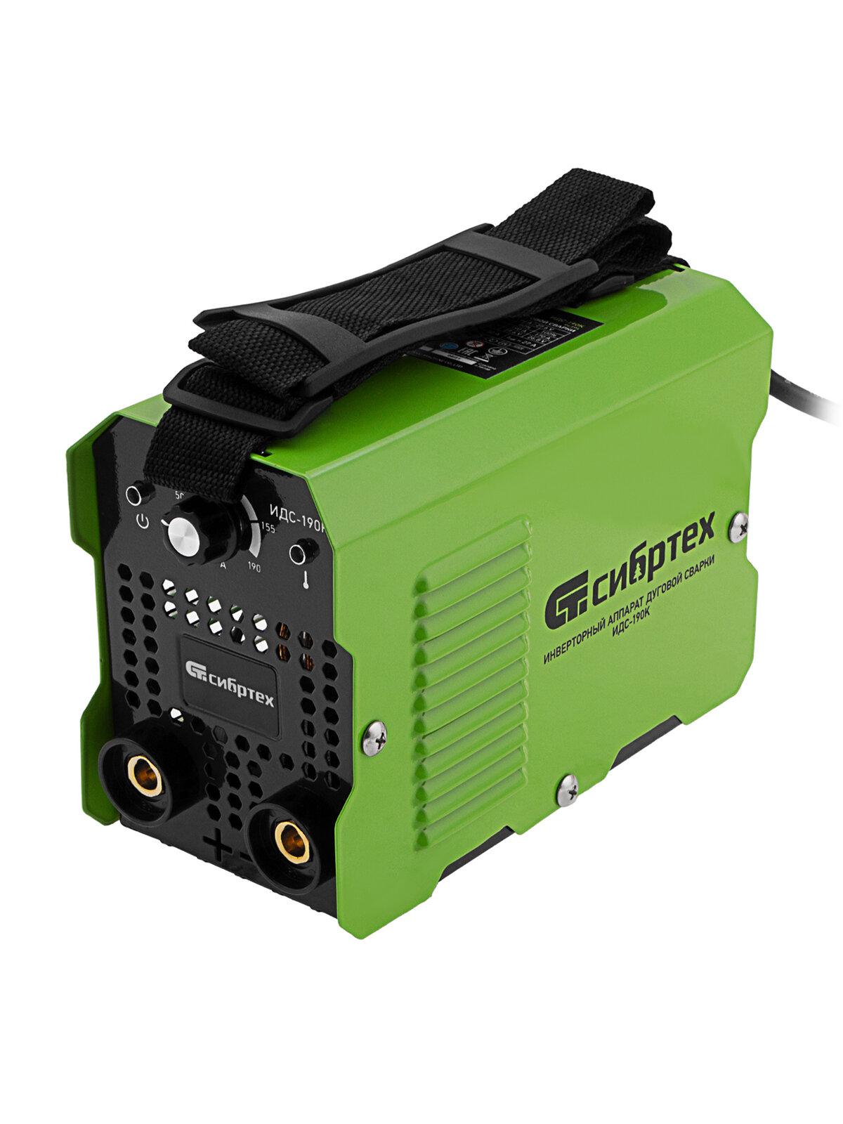 Сварочный аппарат инверторный Сибртех ИДС-190K , 190 А, ПВ 80%, диам. эл. 1, 6-4 мм 94394