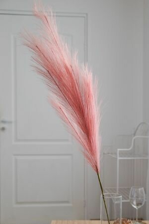 Декоративная ветка воздушные перья, розовый бархат, 100 см, EDG 683441-53