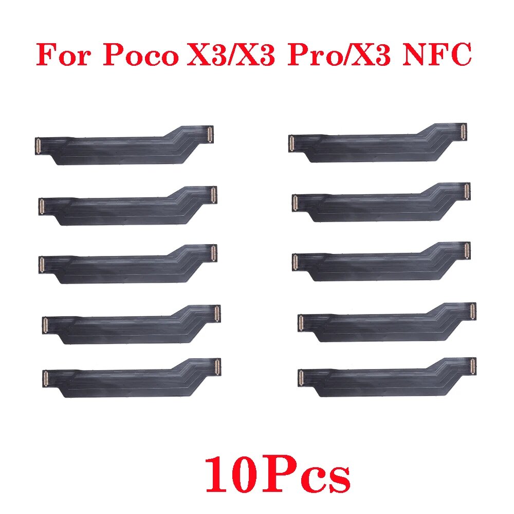 Основная материнская плата, разъем, ЖК-дисплей, включение и выключение, ленточный гибкий кабель для Xiaomi Mi POCO X3 Pro, USB-порт для зарядки, зарядное устройство mainboard flex 10pcs