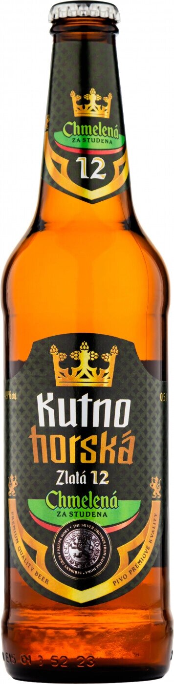 Пиво "Kutno Horska" Zlata 12 Chmelena, 0.5 л
