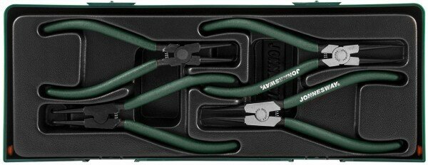 Набор щипцов для стопорных колец 180мм, 4 предмета AG010002SC Jonnesway, 49113