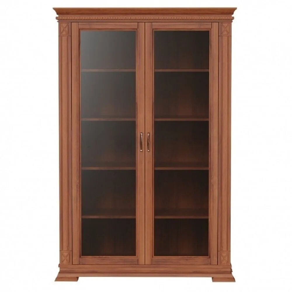 Шкаф книжный Верди рианна 106 из массива сосны 100х45х150 см красно-коричневый