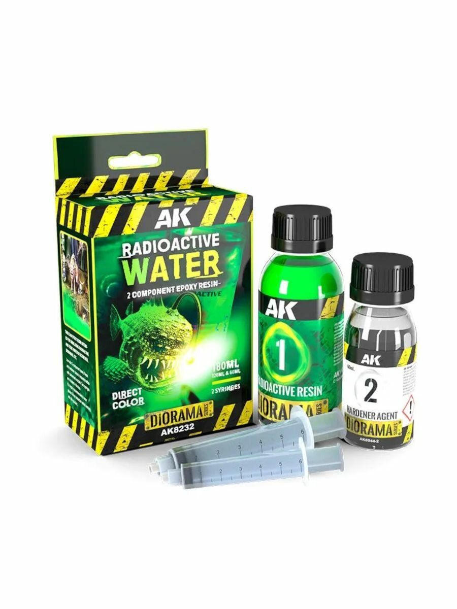 Техническая жидкость для оформления миниатюр AK Interactive diorama: radioactive water (180мл)