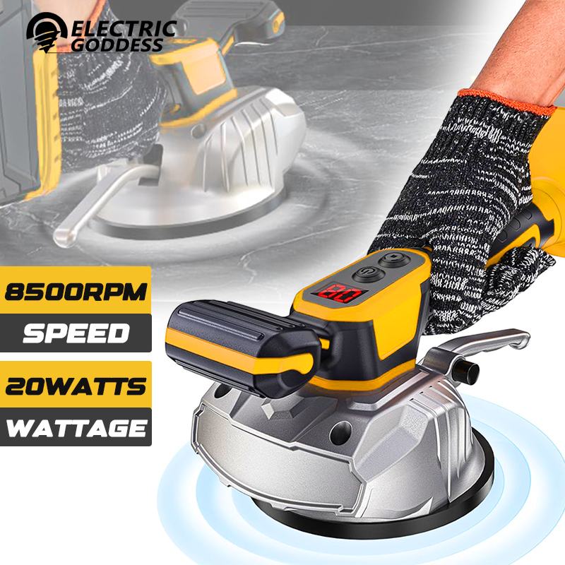 Виброприсоска для укладки плитки аккумуляторная / Монтажная вибрационная присоска для выравнивания