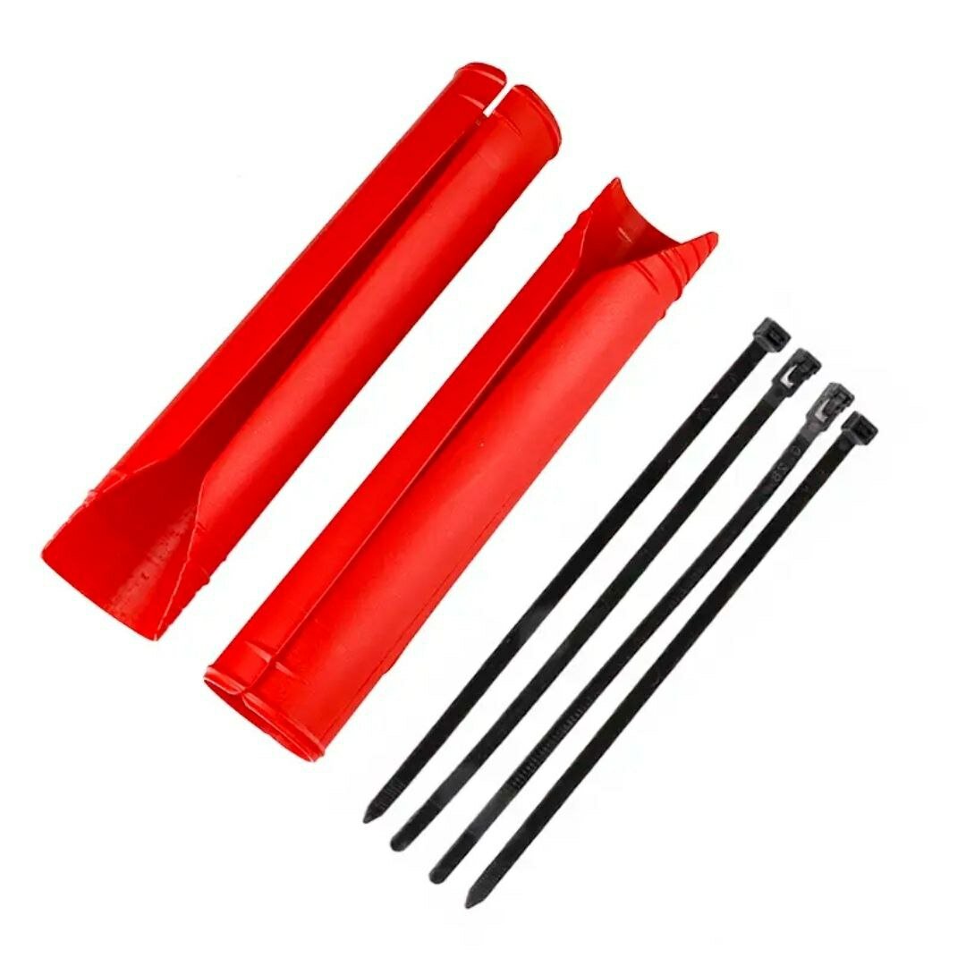 Защита перьев вилки Красная Ktm Husqvarna GasGas GR8 ктм bse brz avantis zm kayo sherco motoland эндуро кросс