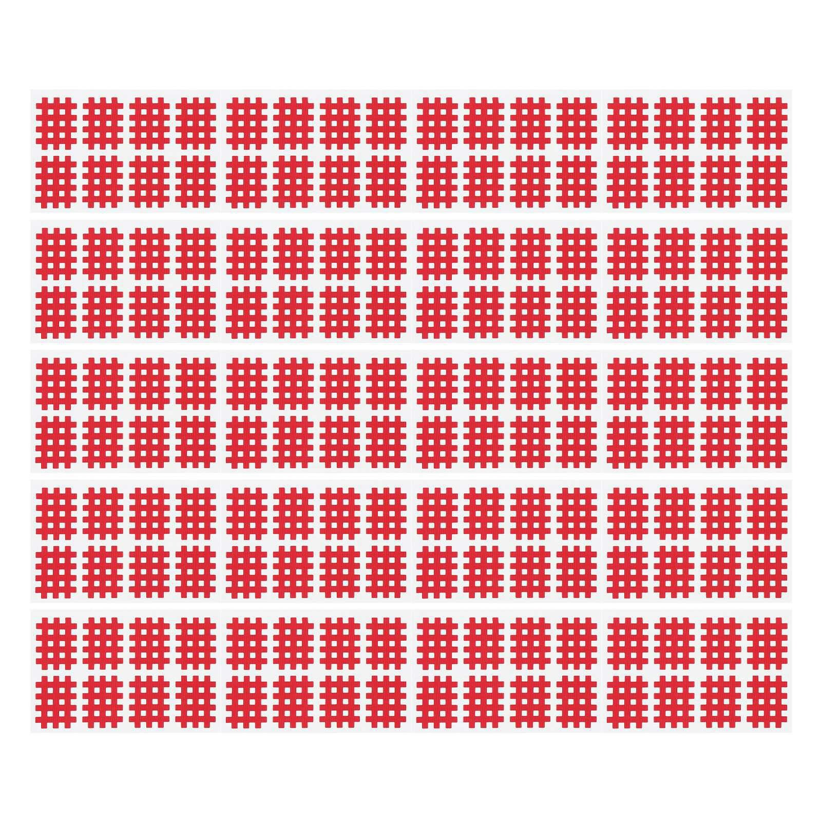 Набор из 20 спортивных пластырей, портативные наклейки для мышц для занятий спортом на открытом воздухе, цвет Бургундия.