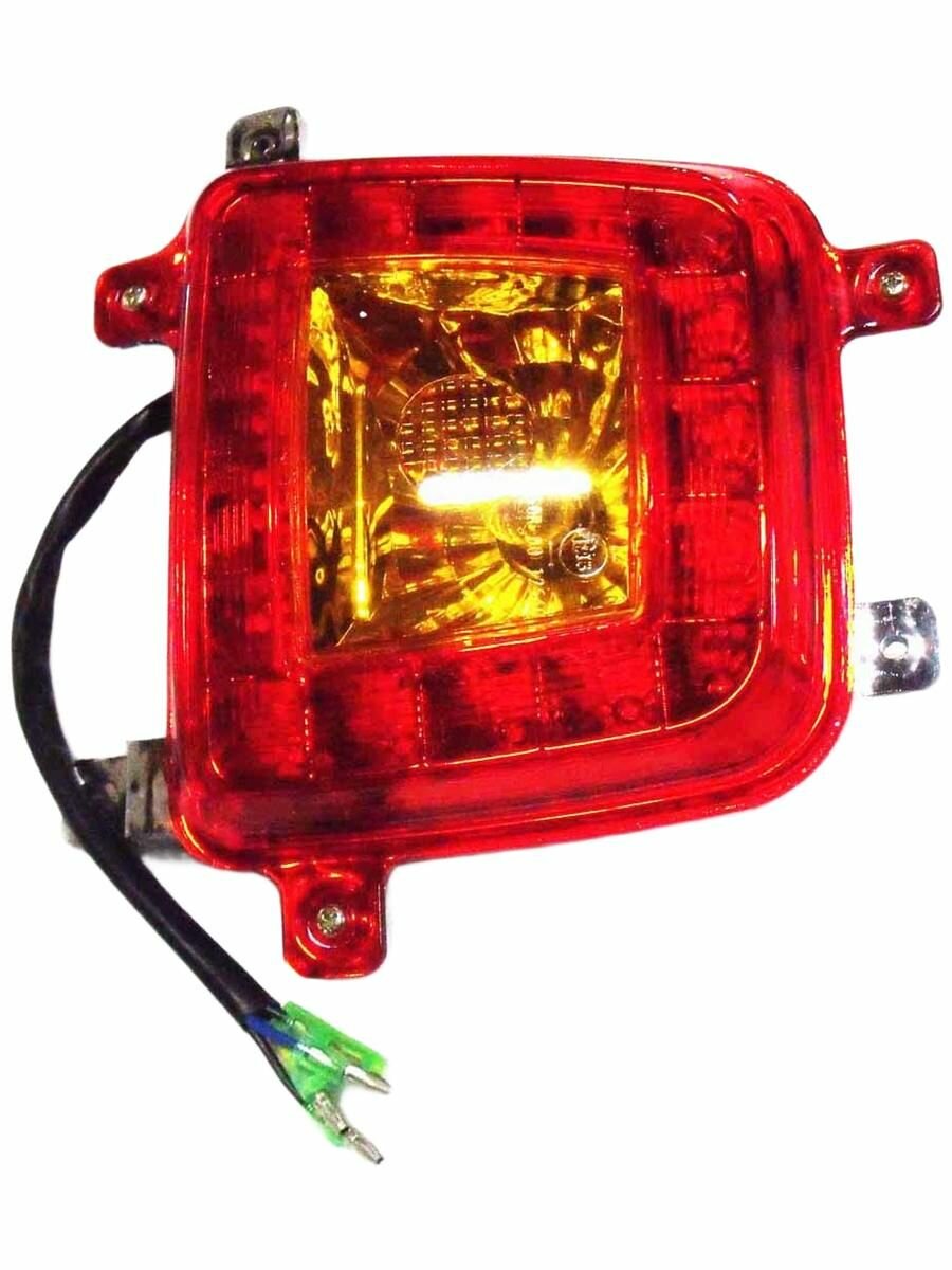 Блок-фара задняя с указателем поворота E-mark правая 12В, квадроцикл Stels UTV 800 HiSun, 35230-178-0100 (item:200)