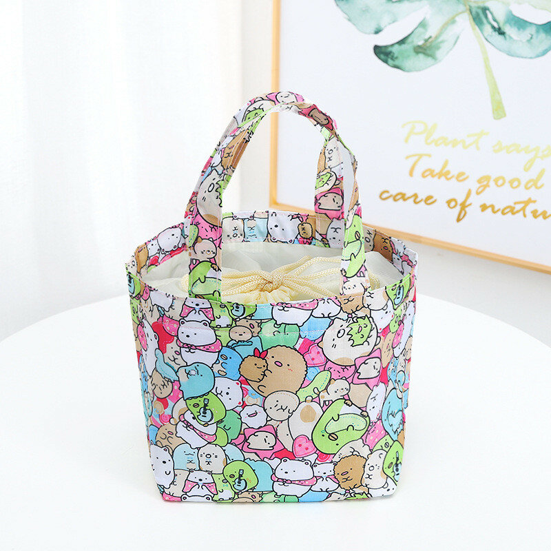 Colorful oxford cloth cooler bag with cartoon styles for school lunch and picnics