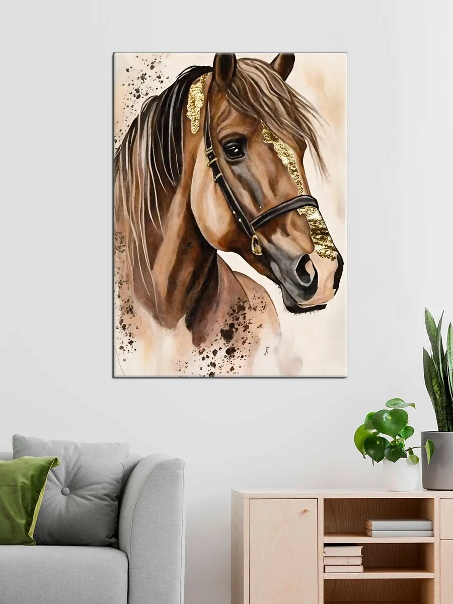 Картина на стену "Лошади", 50х70 см