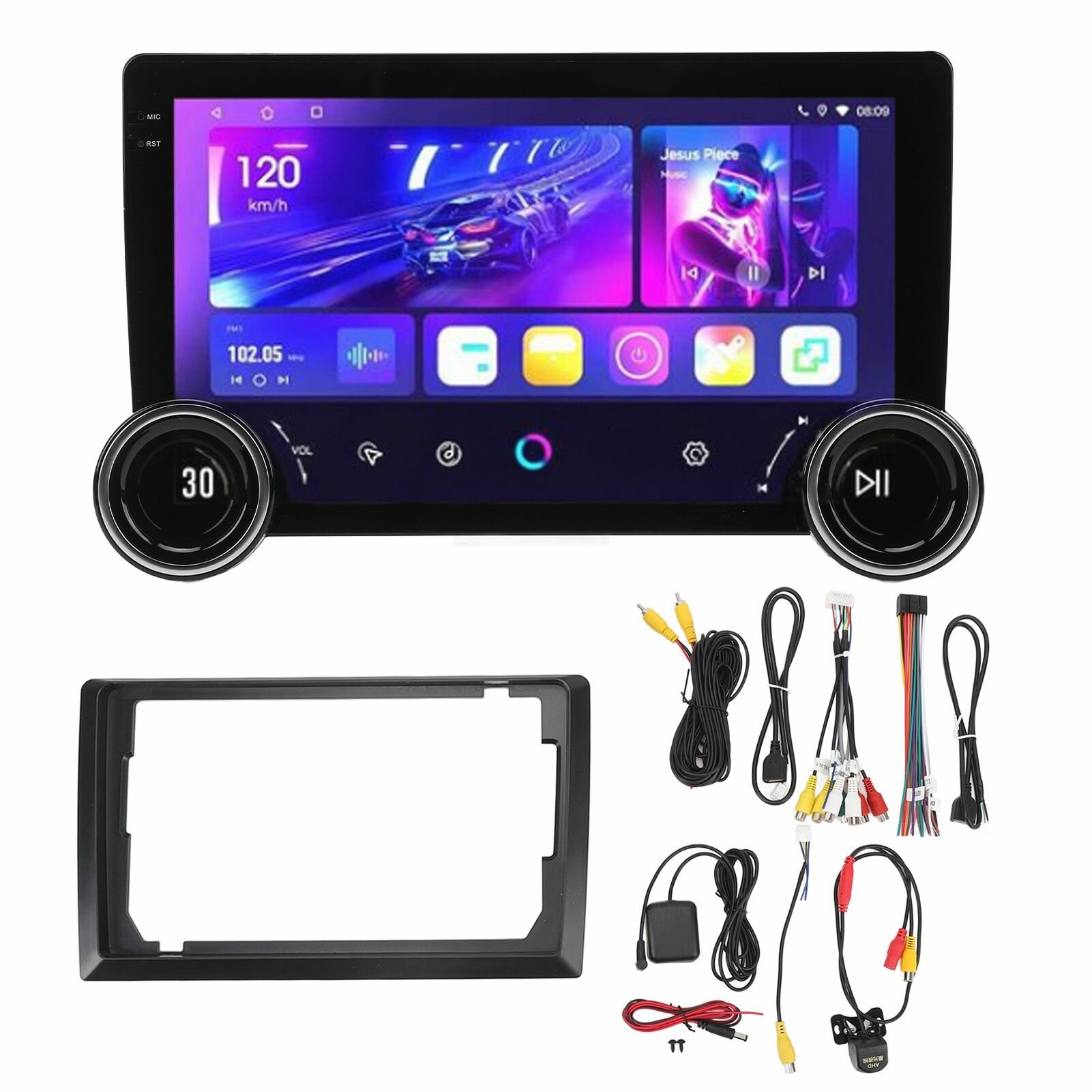 10,1-дюймовая автонавигация, Carplay, Android Auto, Bluetooth, WiFi, 2 Din,