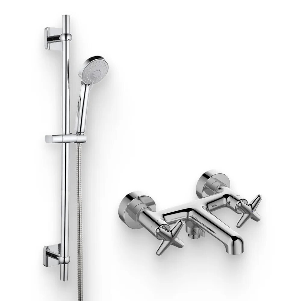 Душевой комплект Смеситель IDDIS Acros ACRSB02i02WA хром / Гарнитур Bild BIL3F65i16