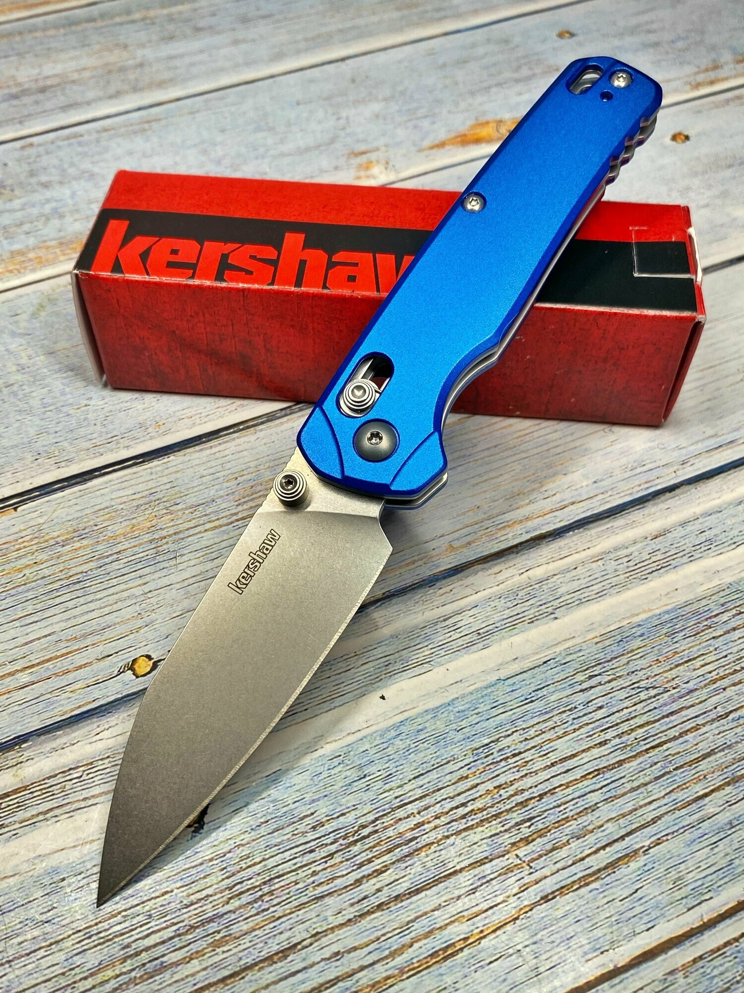 Складной нож Kershaw Bel Air Navy Blue, Stonewash MagnaCut, 6105NBSW, США