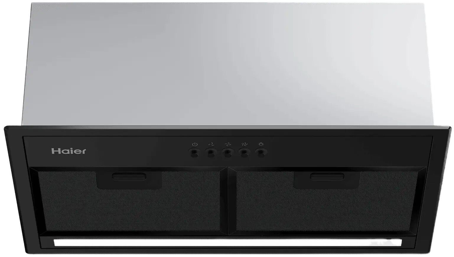 Вытяжка Haier HVQ-B2532B, встраиваемая, 3 скорости, светодиодное освещение, черная