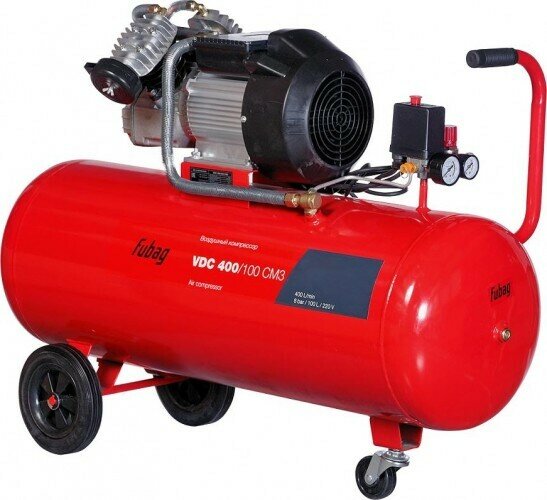 Компрессор FUBAG VDC400/100 CM3 (614319561) Потребляемая мощность - 2,2 кВт Давление - 8 бар Объём ресивера - 100 л