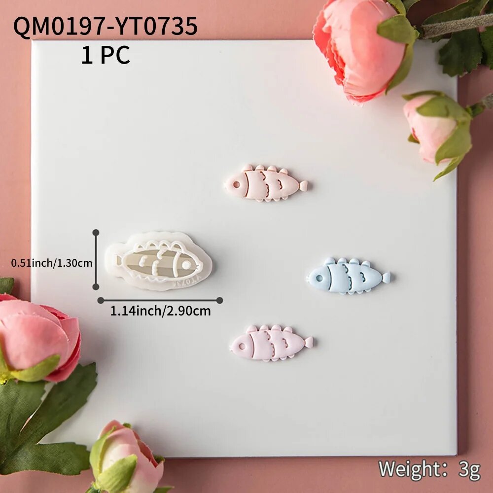 1 шт, формы из полимерной глины серии Ocean World, морской конек/медуза/Manta Ray/октаног/краб/коралл/морская звезда, серьги, инструмент для изготовления ювелирных изделий