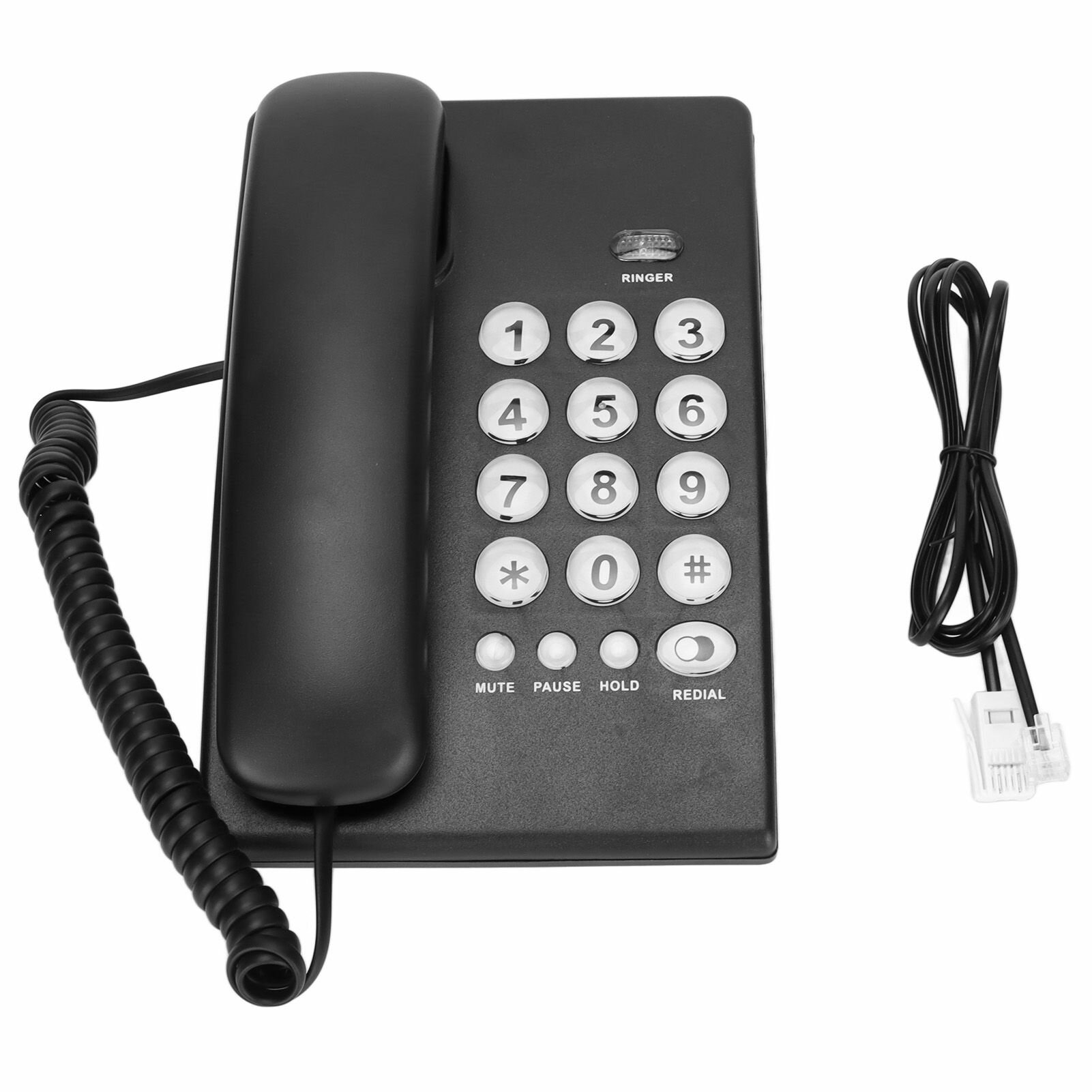Телефон KXT504 с большими кнопками (черный)