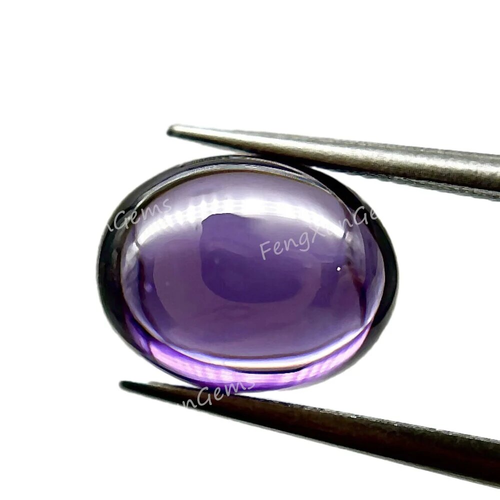 Кабошон из циркония и аметиста RUIXUNGEM 7x9mm 5pcs