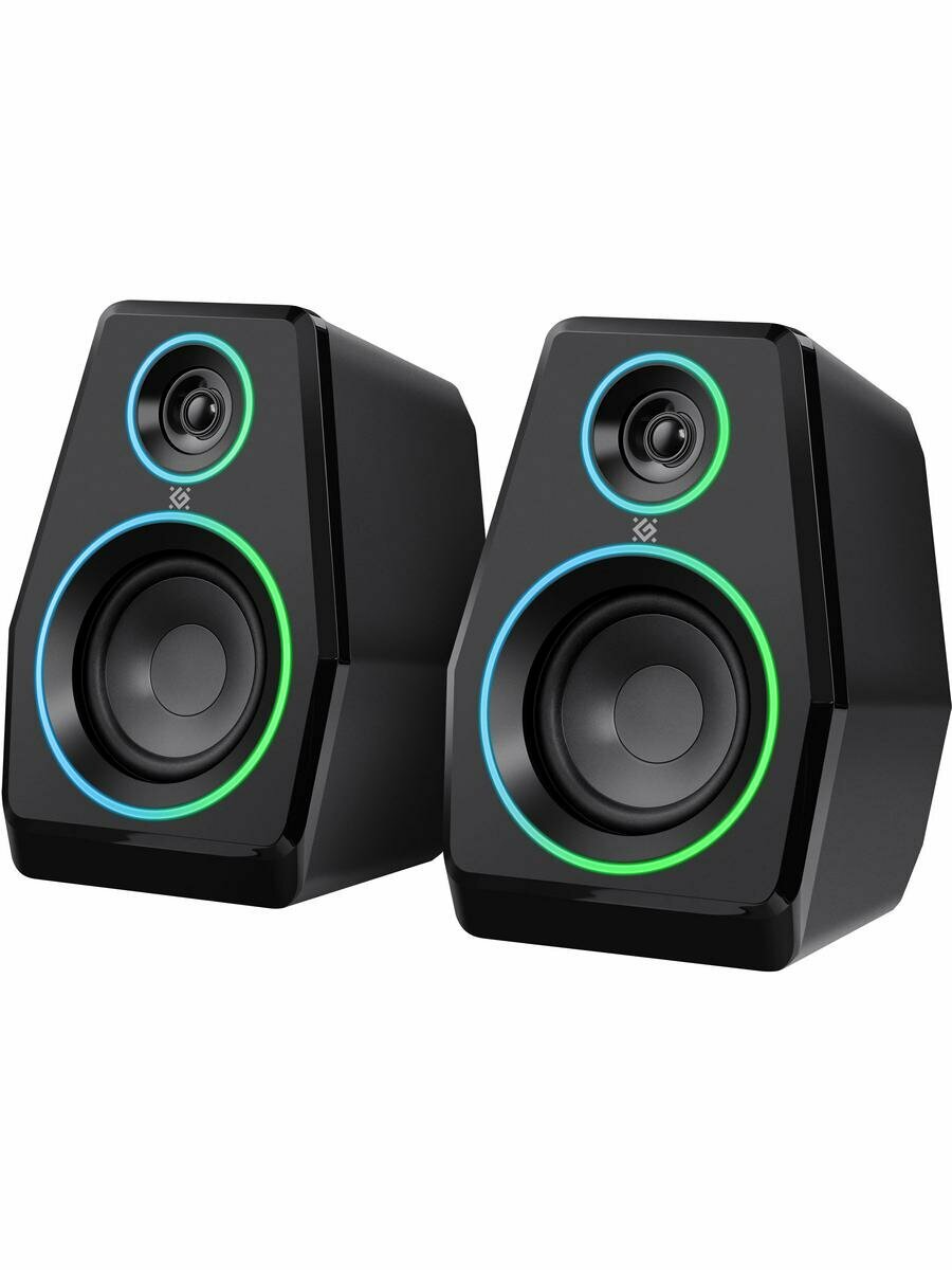 Акустическая 2.0 система DEFENDER Solar 10 (10Вт, Bluetooth/Light/USB) (65940)