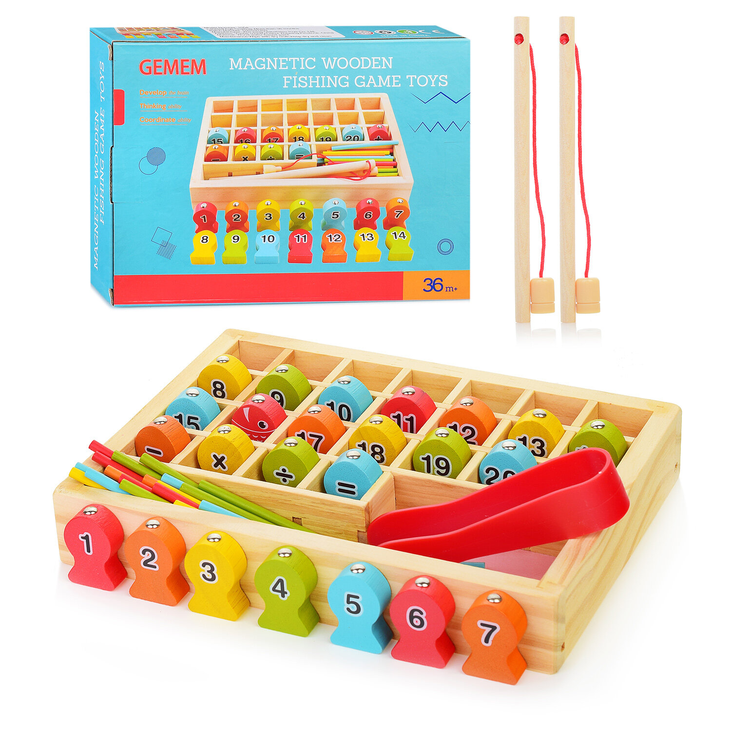 Развивающая игра. Магнитная рыбалка «Счет и математика» — Учим цифры и счет в игровой форме!