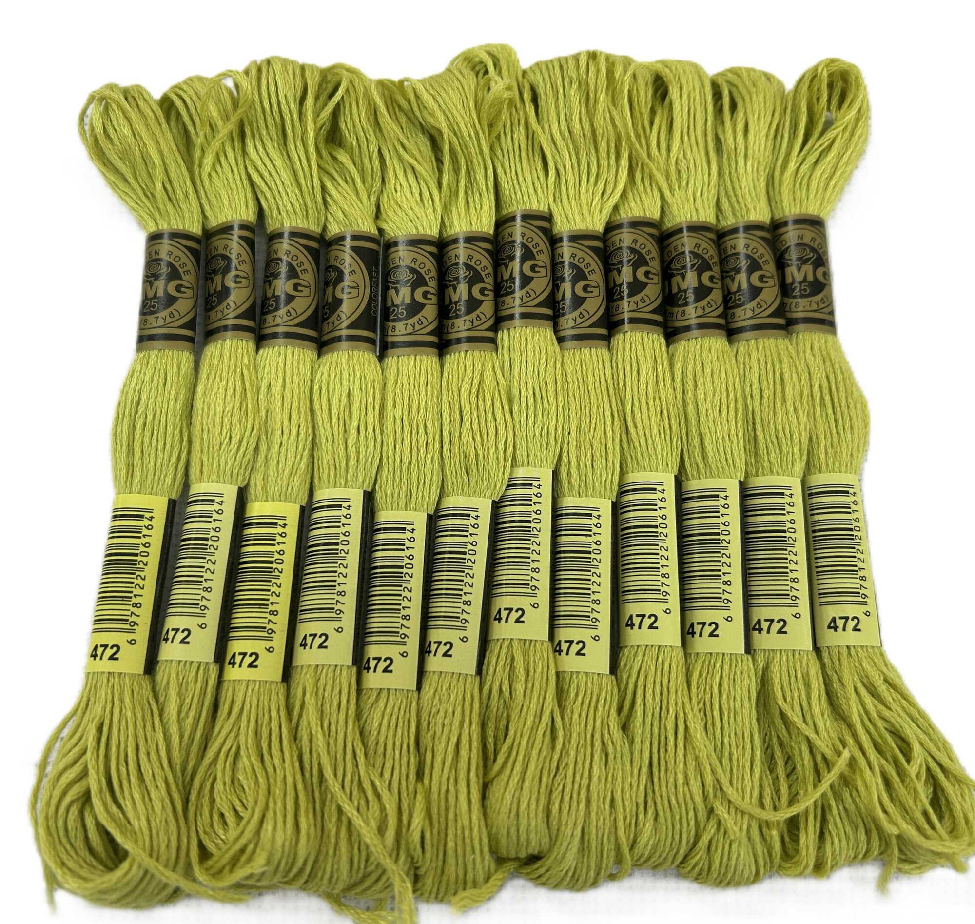 Нитки для вышивания JMC мулине (150-3866) 100% полиэфир 12 штук x 8 м