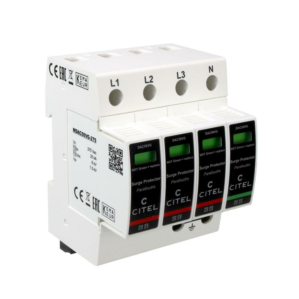 Устройство защиты от импульсных перенапряжений УЗИП CITEL DAC50VGS-31-275 (821130244)