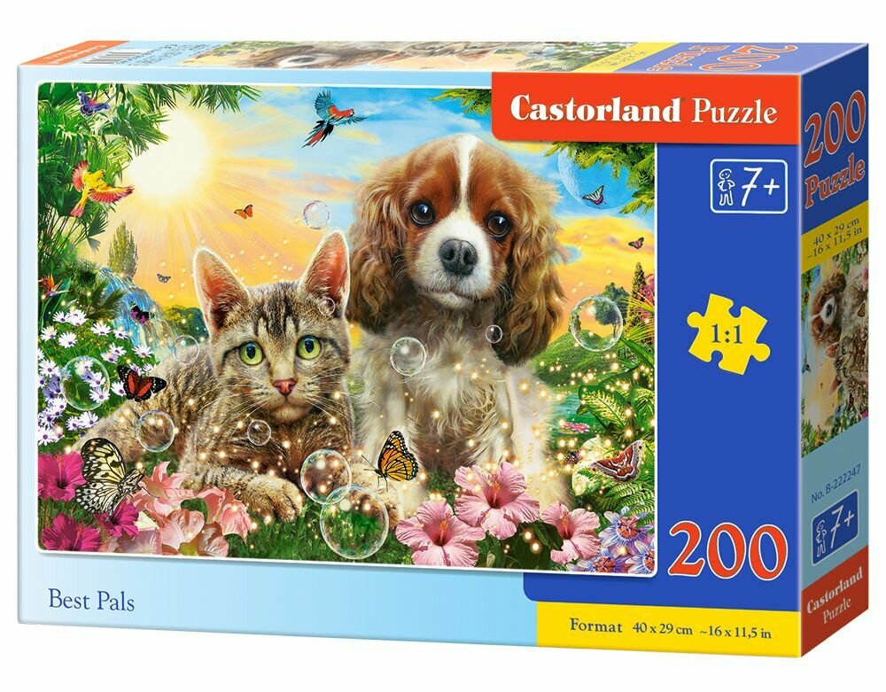 CastorLand Пазл Лучшие приятели, 200 деталей Premium