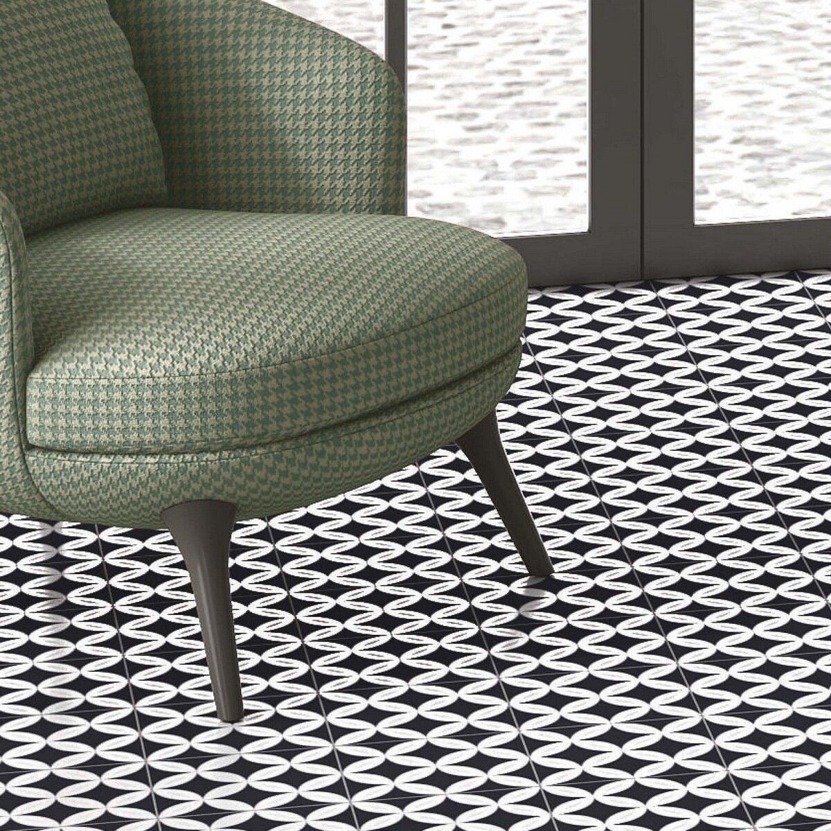 Керамогранит Motto Levels Bk Decor 19 20x20 N100072 матовая Износостойкая, Мелкоформатная, Морозостойкая, морозостойкая