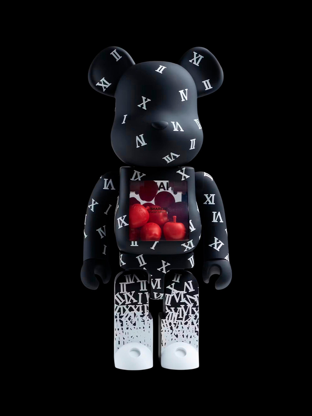 Коллекционная оригинальная фигура Bearbrick x Shareef 1000% / 70 см высота / ABS пластик / Medicom Toy / Разноцветный