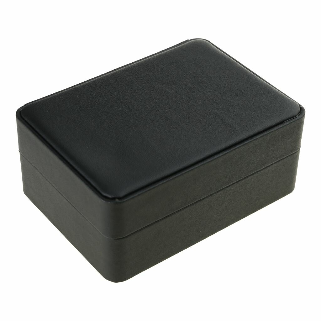 Футляр для запонок из черной кожи PU