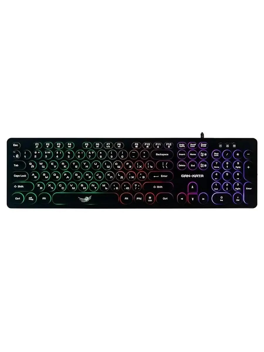 Клавиатура проводная KGK-16U USB с подсветкой