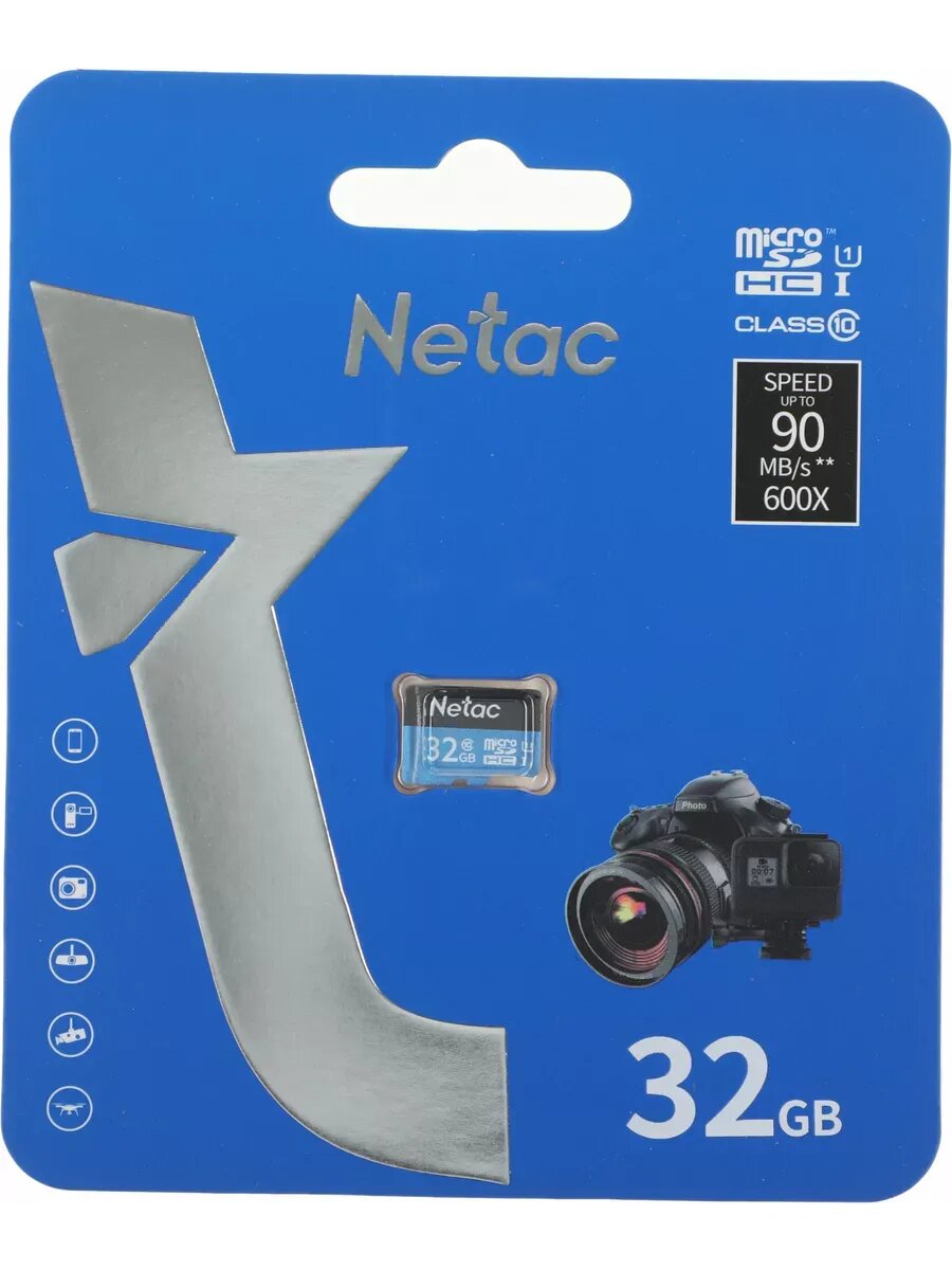 Флеш карта microSDHC 32GB NT02P500STN-032G-S w/o adapter