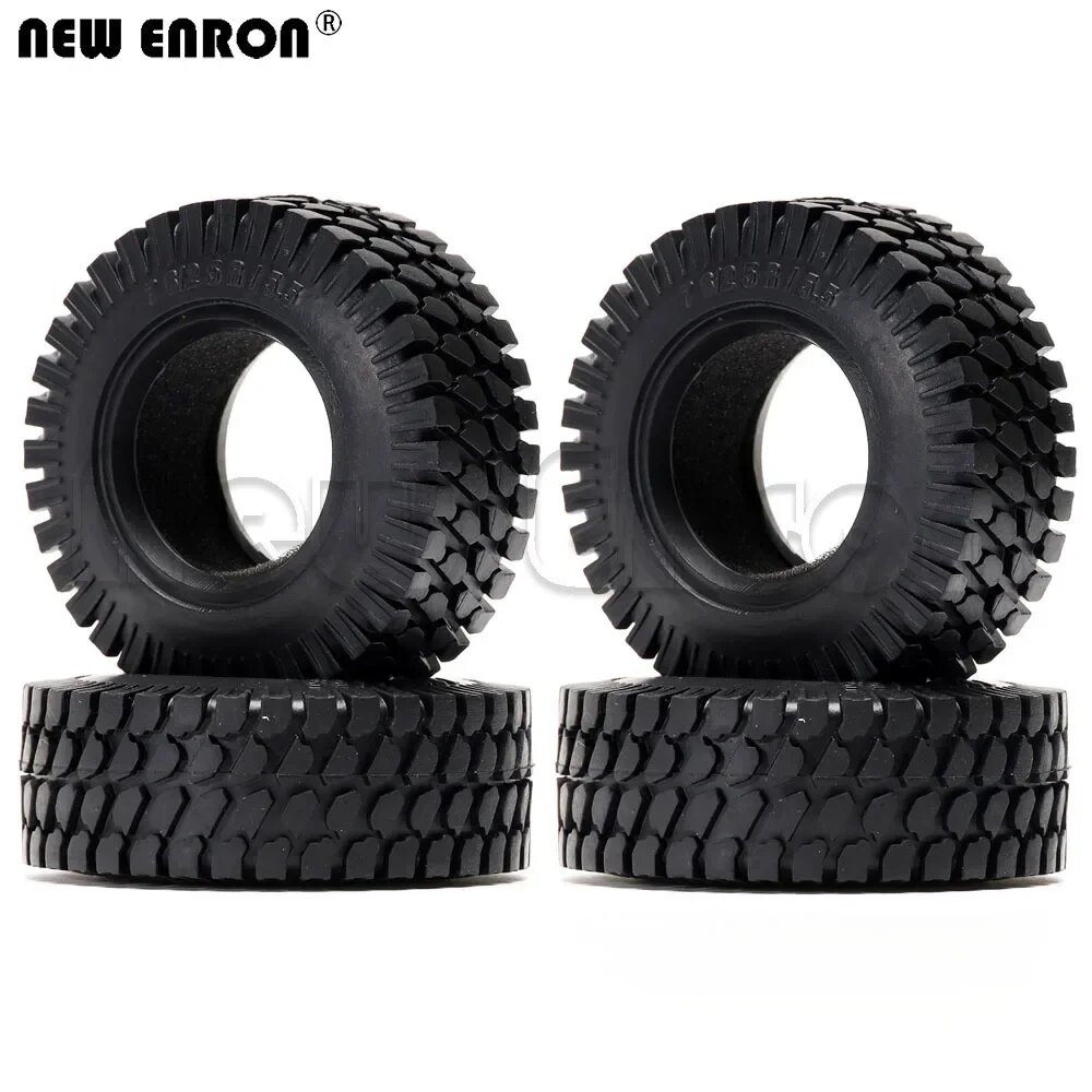 NEW ENRON 4 шт. Мягкие резиновые шины 1,55 дюйма для RC автомобилей 1/10
