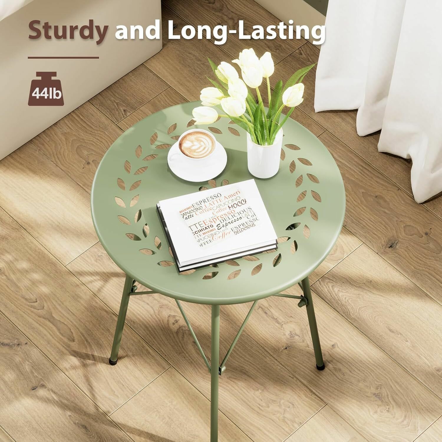 Стол с полым рисунком, стол для отдыха, стол на балконе во внутреннем дворе виллы