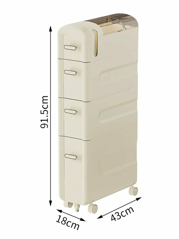 Комод, 4 ящ, 18х43x91.5 см
