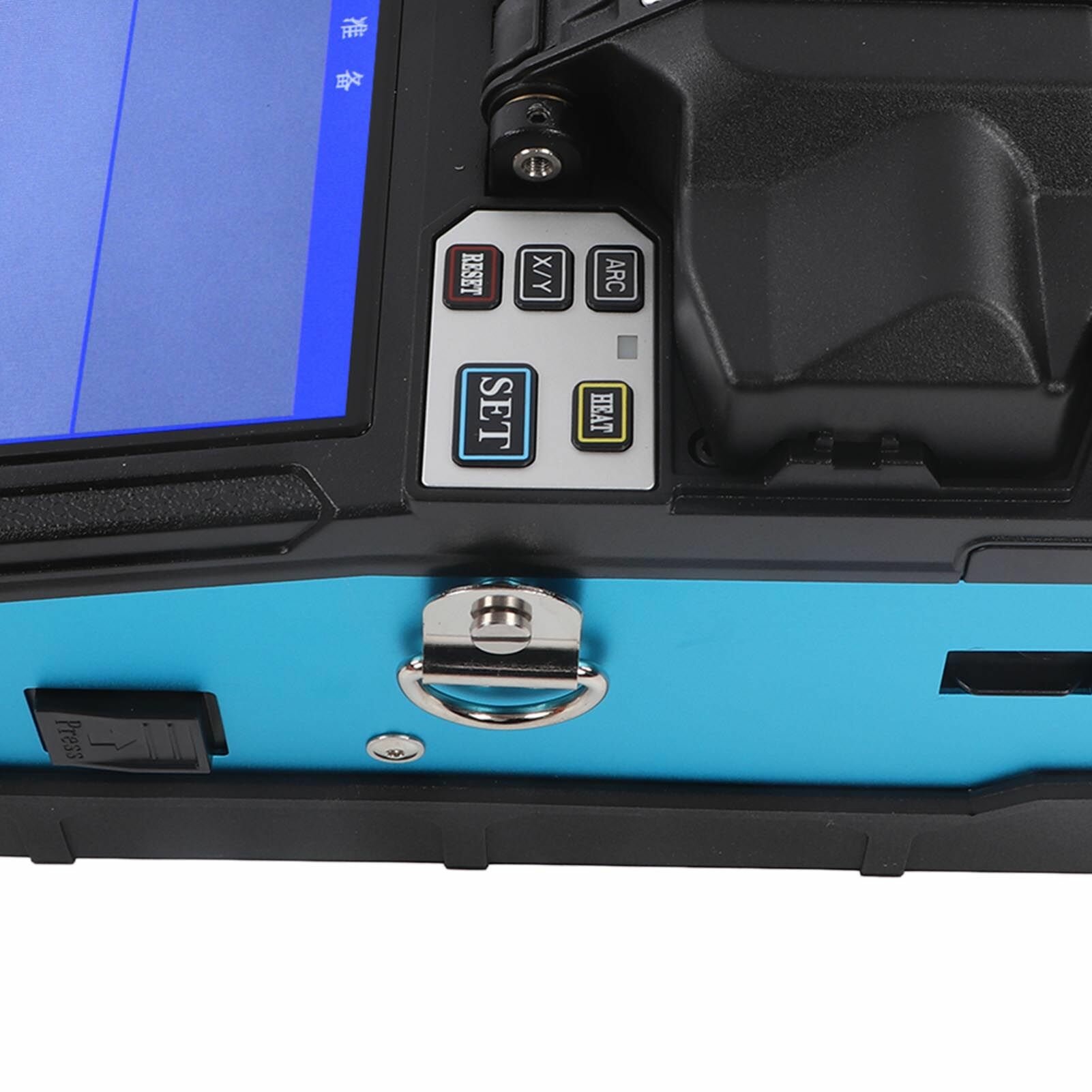 Сварочный аппарат для оптического волокна, автоматическая машина для сращивания кабелей, ЖК-дисплей для ремонта, вилка европейского стандарта, 100 240 В