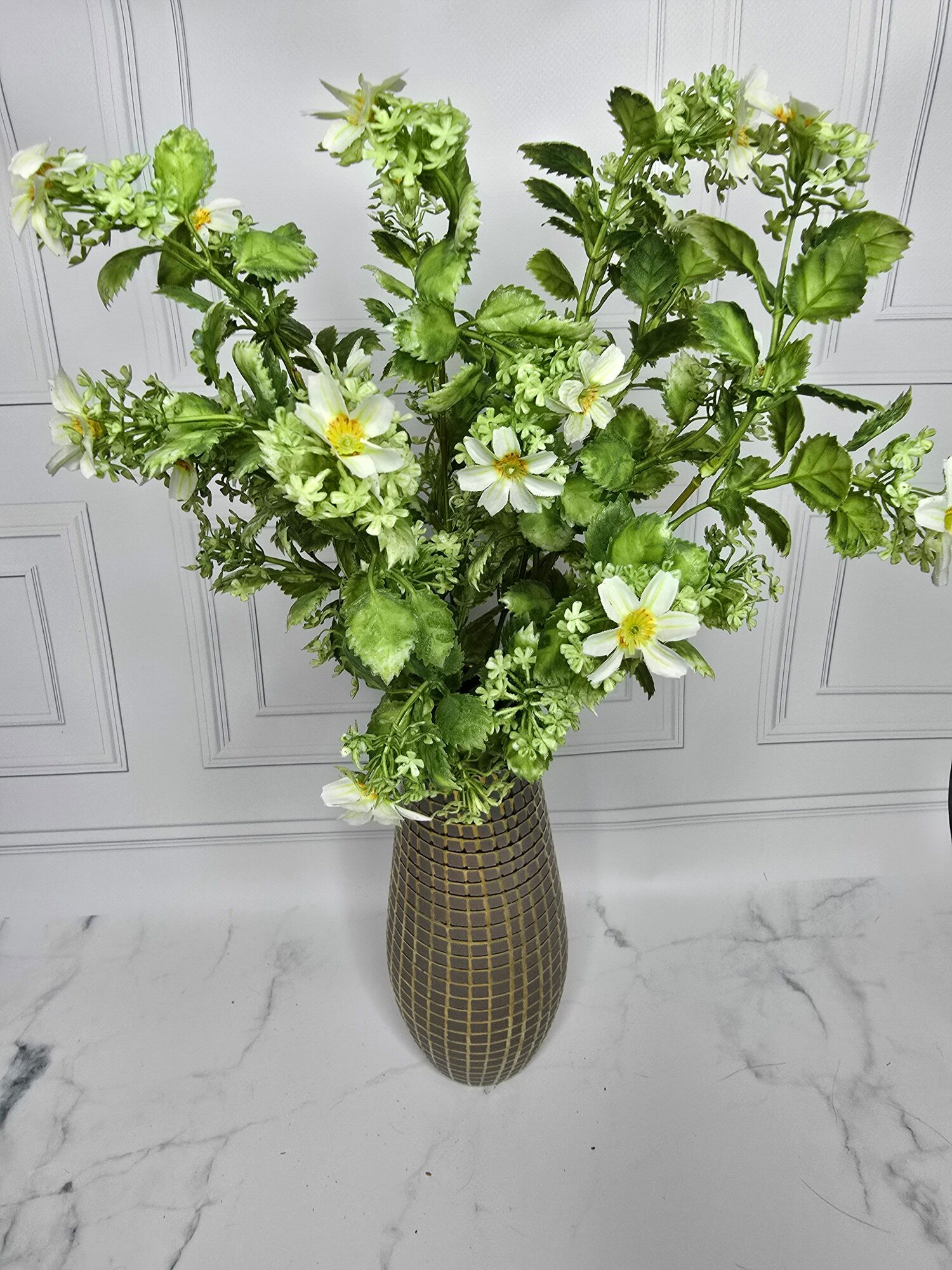 Искусственные цветы "Ромашка" Holodilova, белые, высота 50см