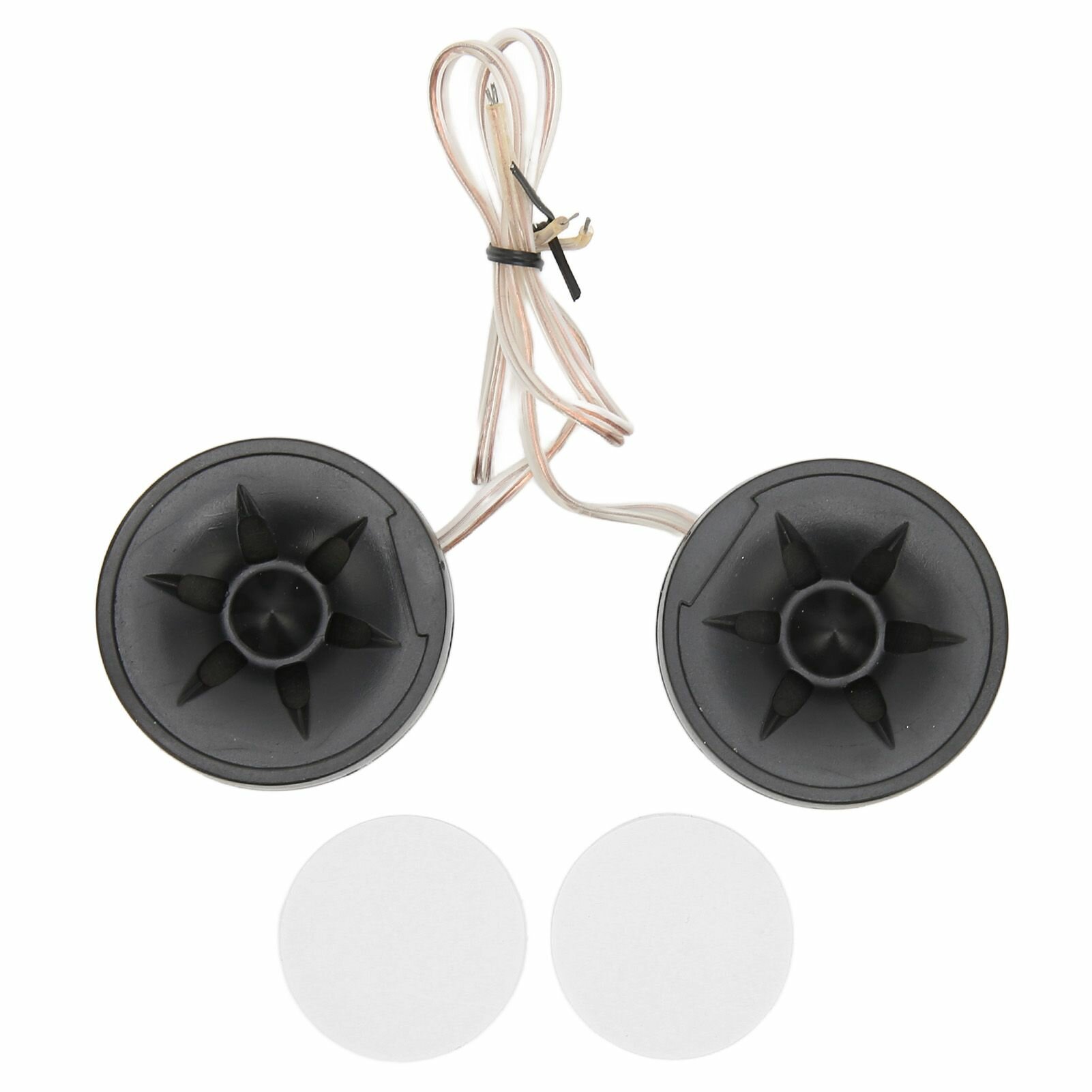 2 шт, 350 Вт, мини-купольный твитер, круглый динамик, черная универсальная автомобильная аудиосистема