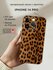 Чехол на Apple iPhone 14 Pro / Айфон 14 Про с принтом "Мех леопарда"