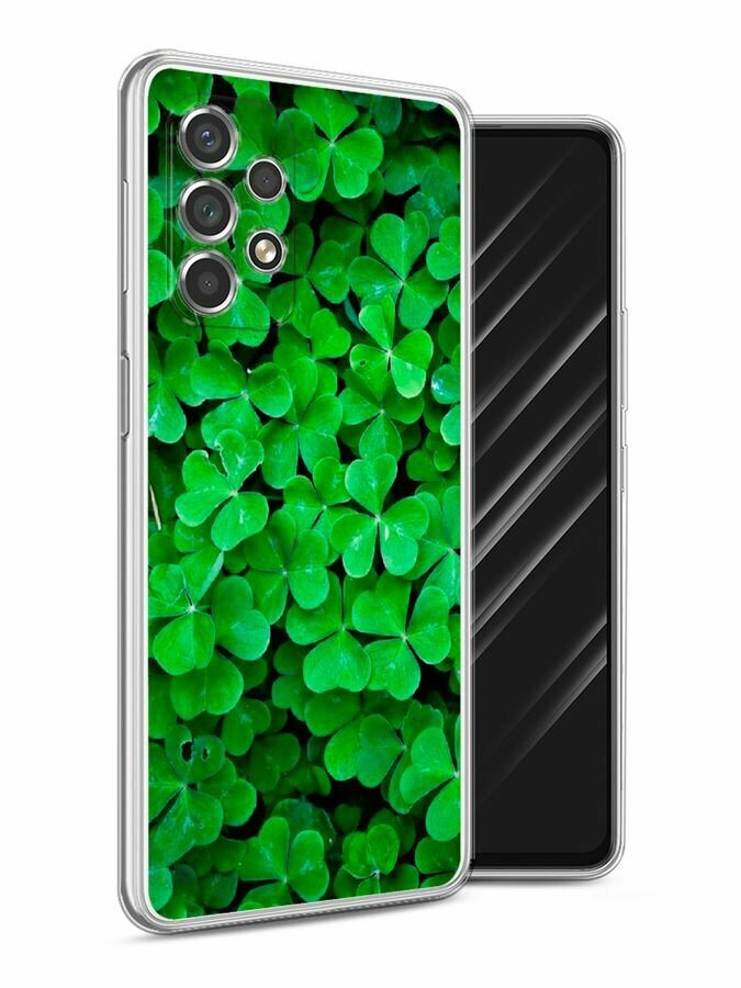 Чехол на Samsung Galaxy A53 / Самсунг Галакси А53 с принтом "Клевер"