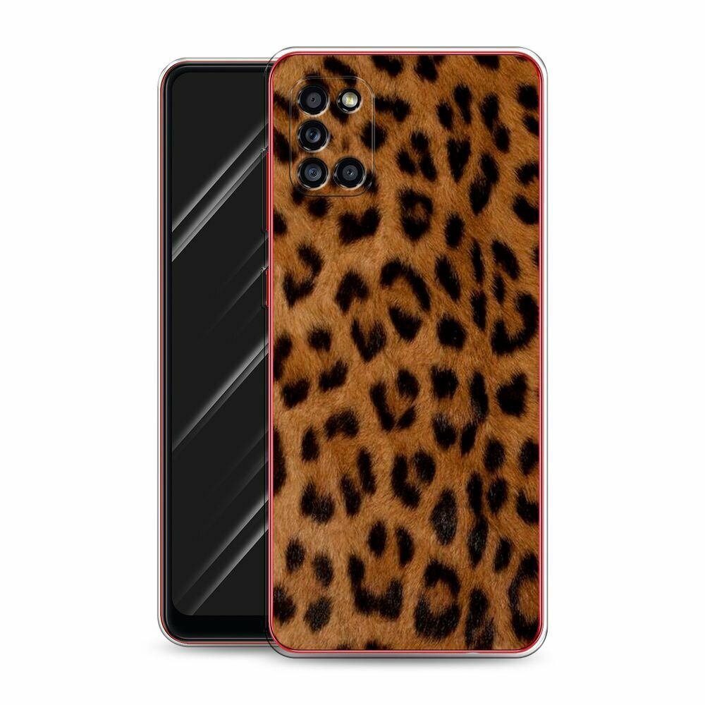 Чехол на Samsung Galaxy A31 / Самсунг Галакси А31 с принтом "Мех леопарда" — фото 1